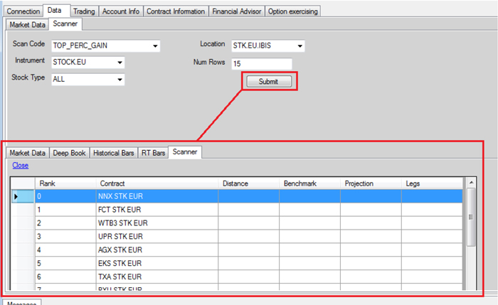 Market Scanners - reqScannerSubscription
